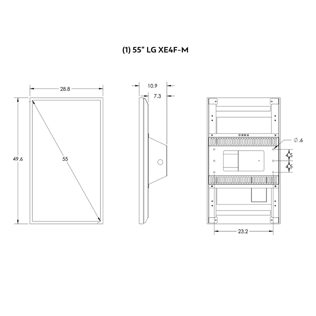 1x1 Wall Mounted Drive-Thru Enclosure — Stream Signage
