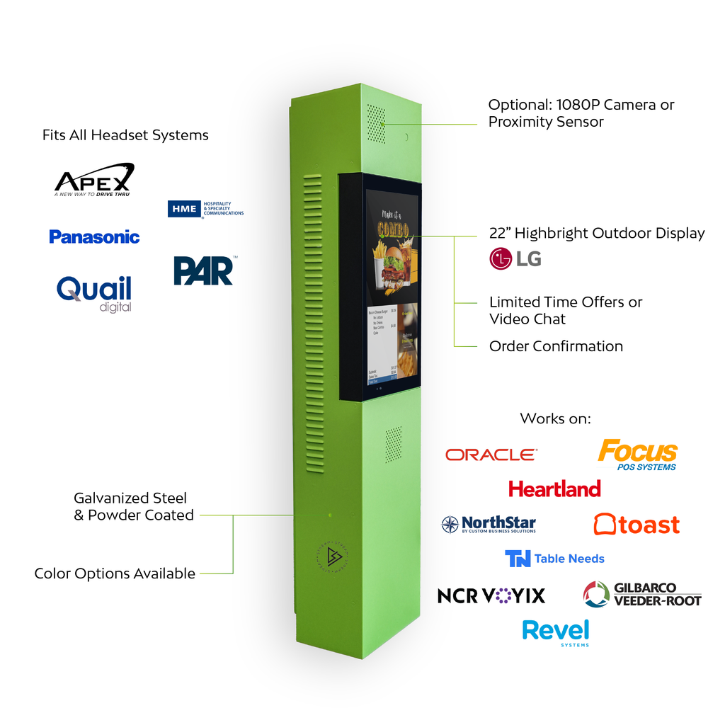 Drive-Thru Speaker Posts — Stream Signage