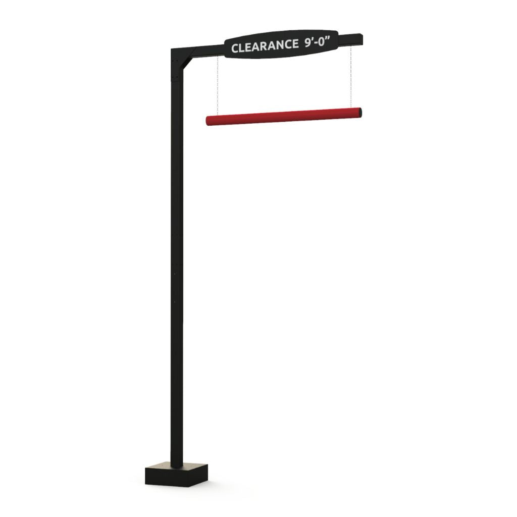 9ft Drive Thru Clearance Bar - Height Clearance Bar — Stream Signage