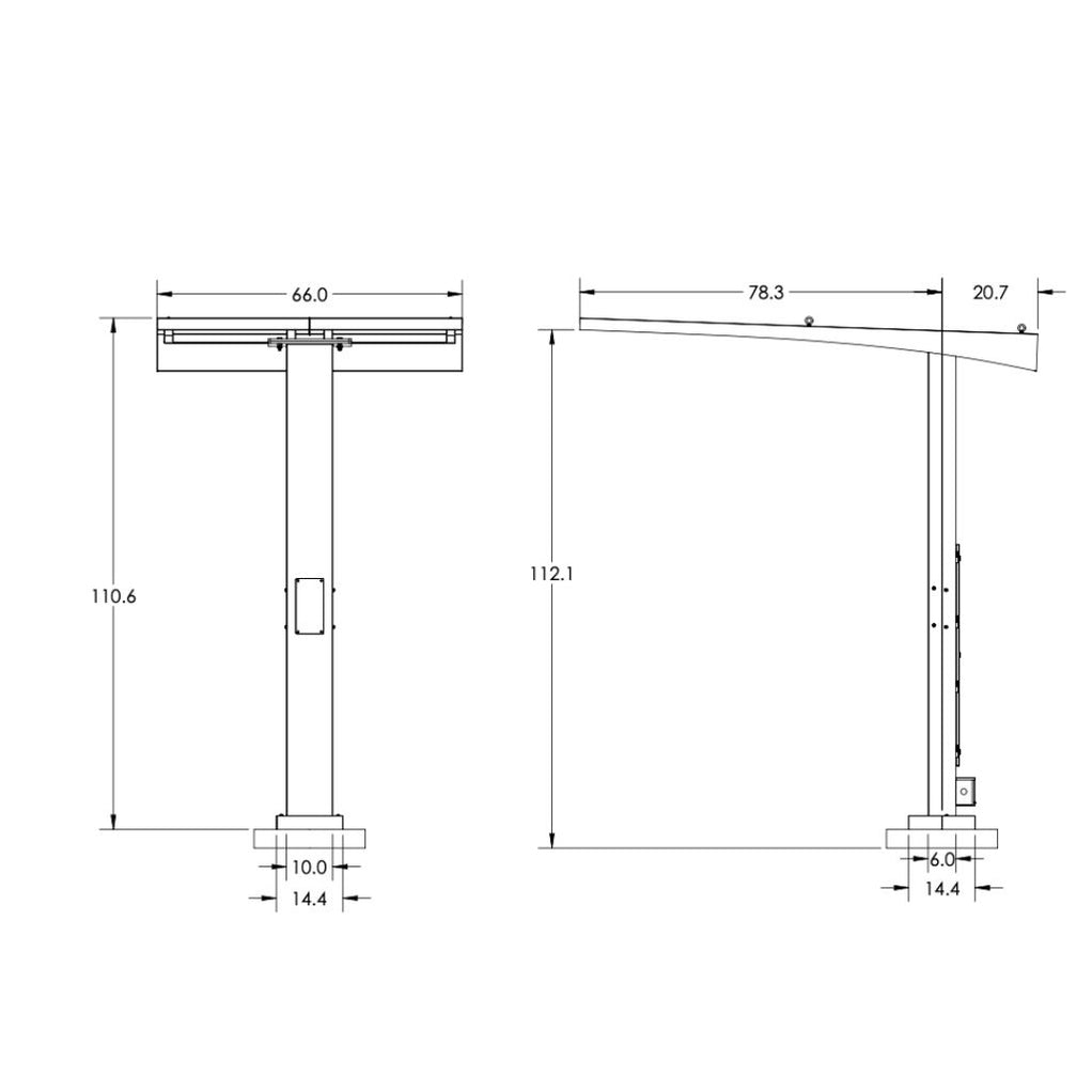 9ft Canopy with LED Lighting for Drive-Thru — Stream Signage